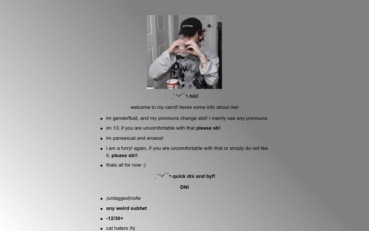 finnsters amazing carrd